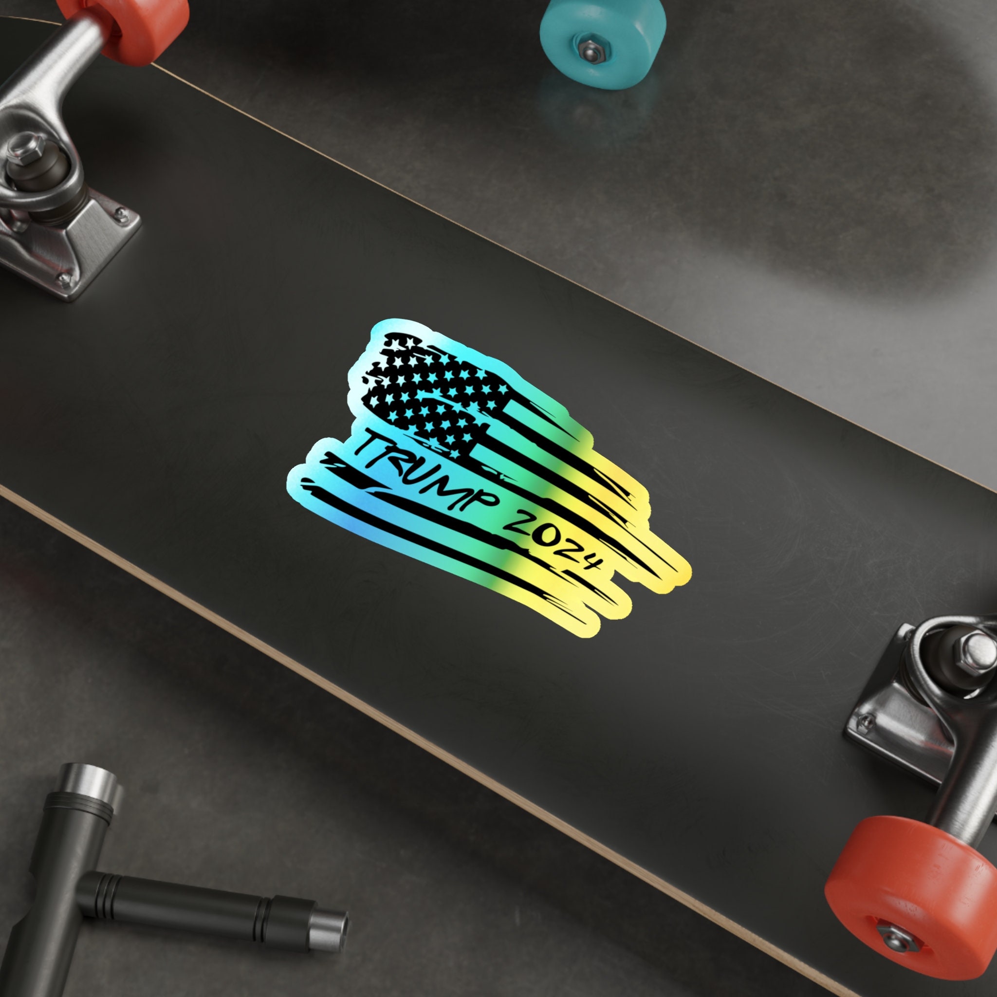 Holographic Trump 2024 Sticker, 2024 Presidential Election Sticker ...