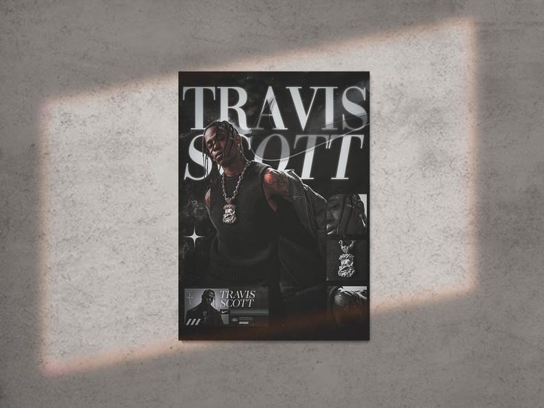 Travis Scott Poster Poster Digital Download Stylish Poster Art Print ...