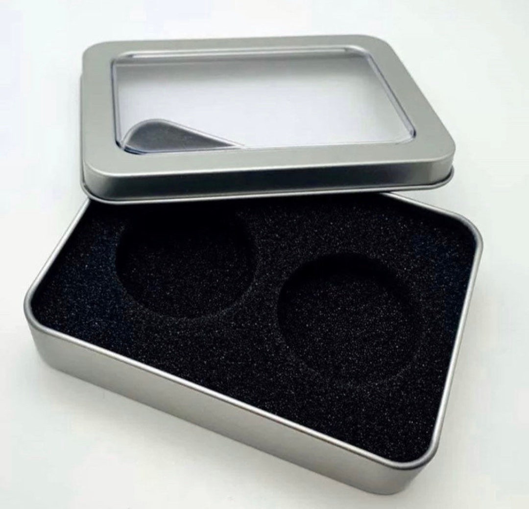 High Quality Coin Holder Box Coins Display Case for Two Coins Diameter ...
