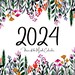 2024 Flower of the Month Calendar Digital Download and Canva Link - Etsy