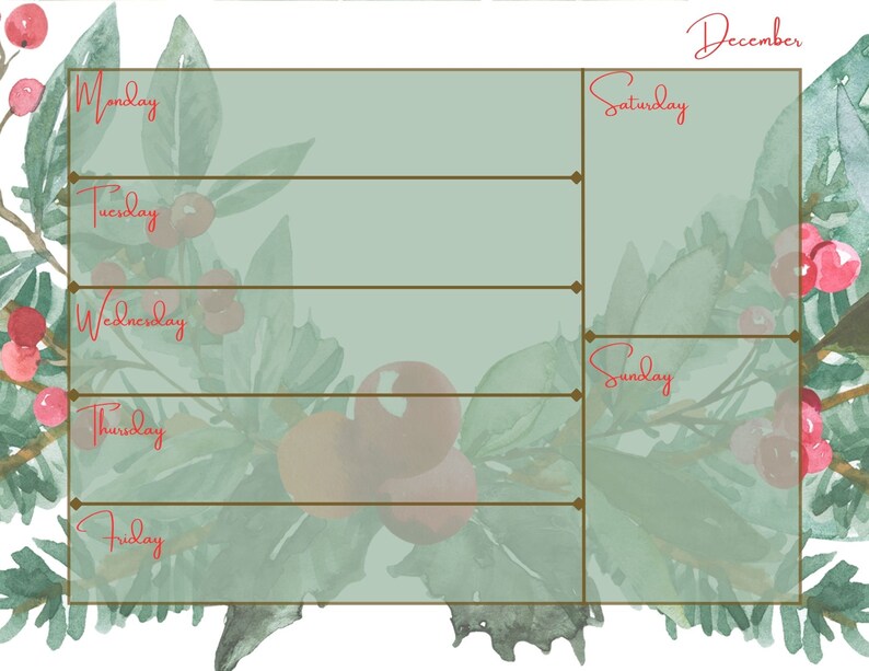 2024 Flower of the Month Calendar Digital Download and Canva Link - Etsy