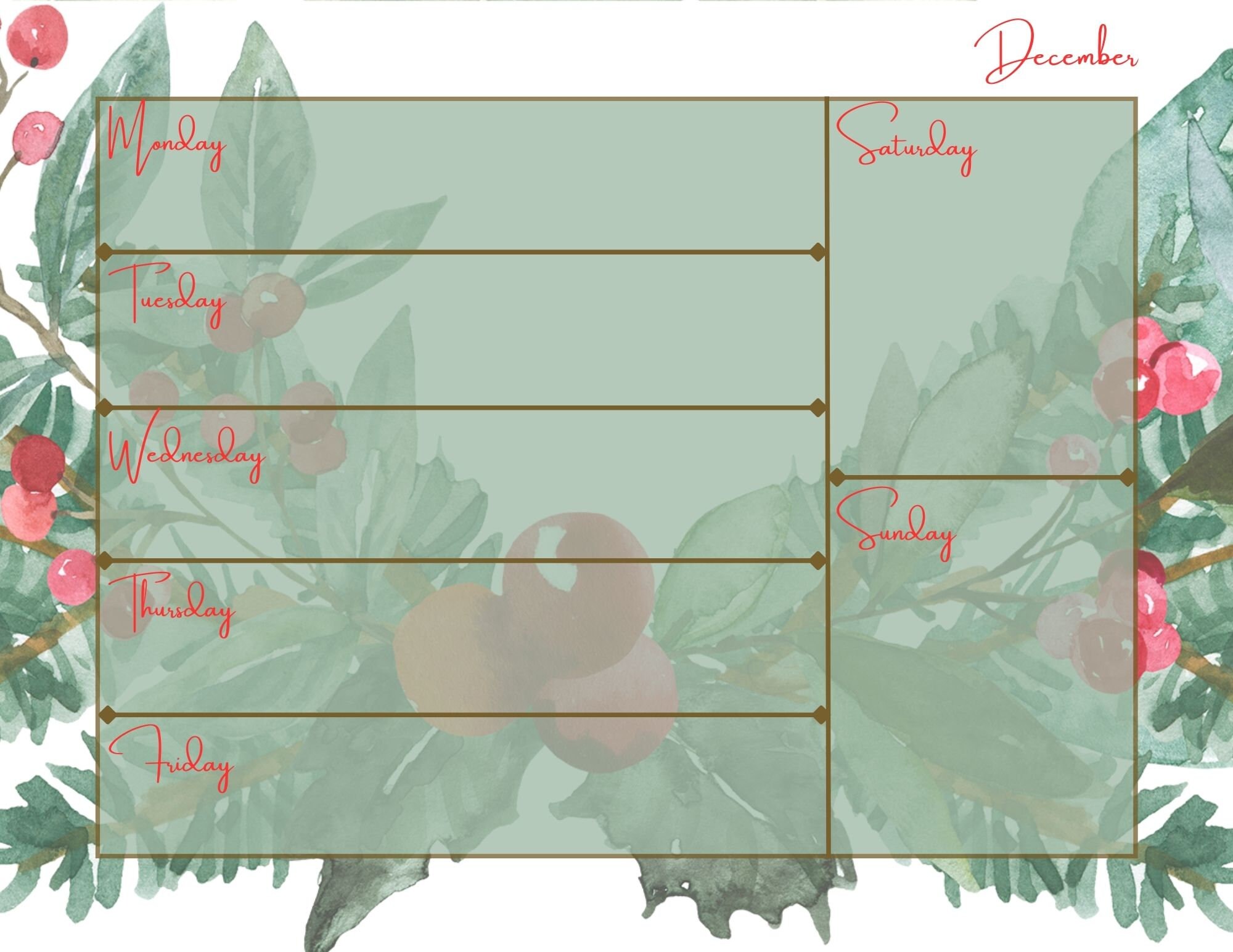 2024 Flower of the Month Calendar Digital Download and Canva Link - Etsy