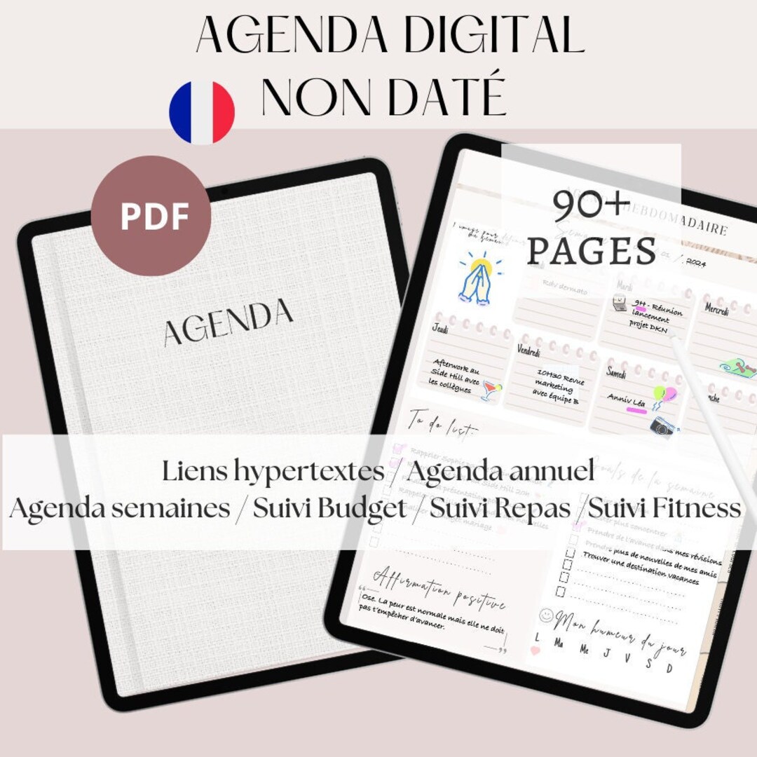Agenda 2025 French Digital Planner French Budget Tracking French ...