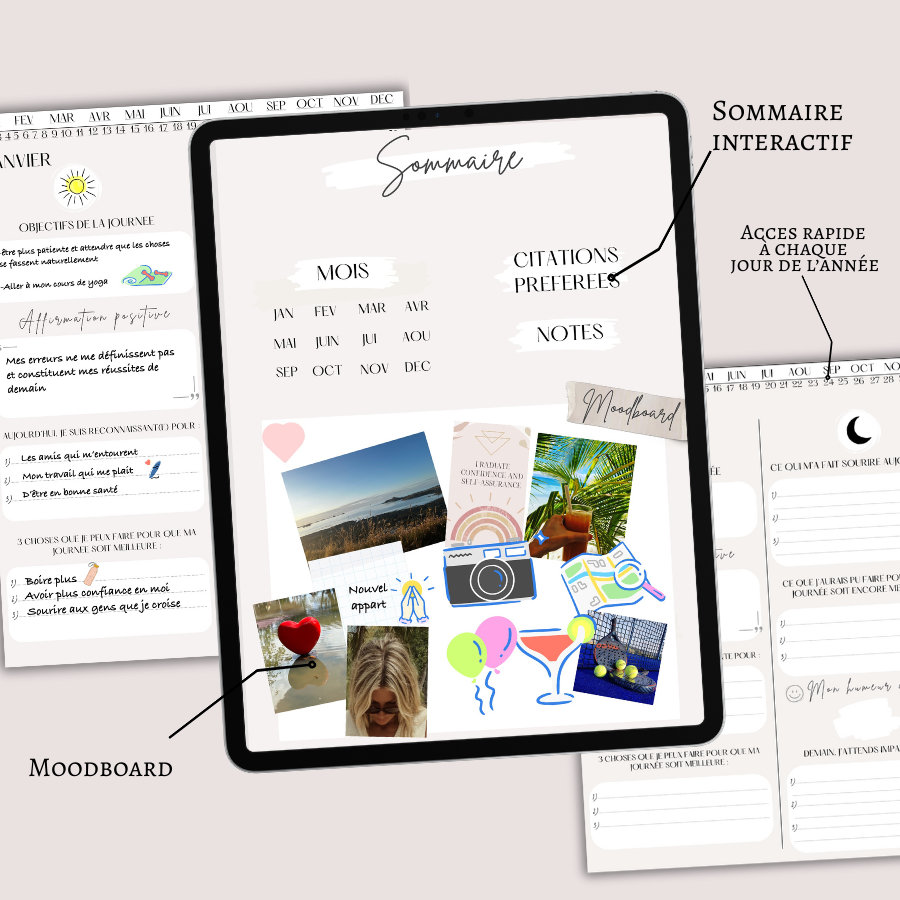 Journal de gratitude digital français journal de positivité francais ...