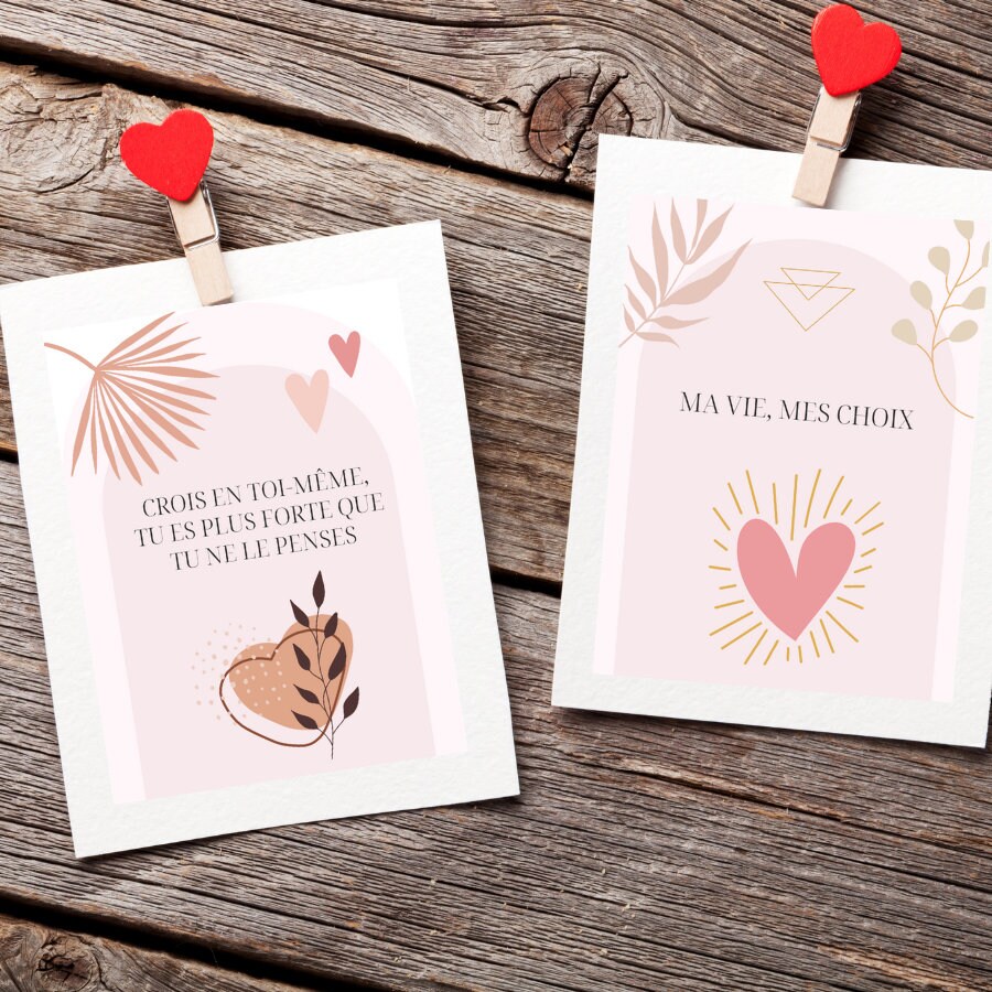 50 Positive Affirmations French Poster Confidence Therapy - Etsy