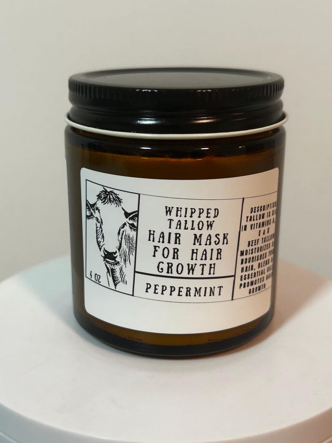 Whipped Tallow Hair Mask | Hair Growth | Made With Essential Oils | 4oz ...