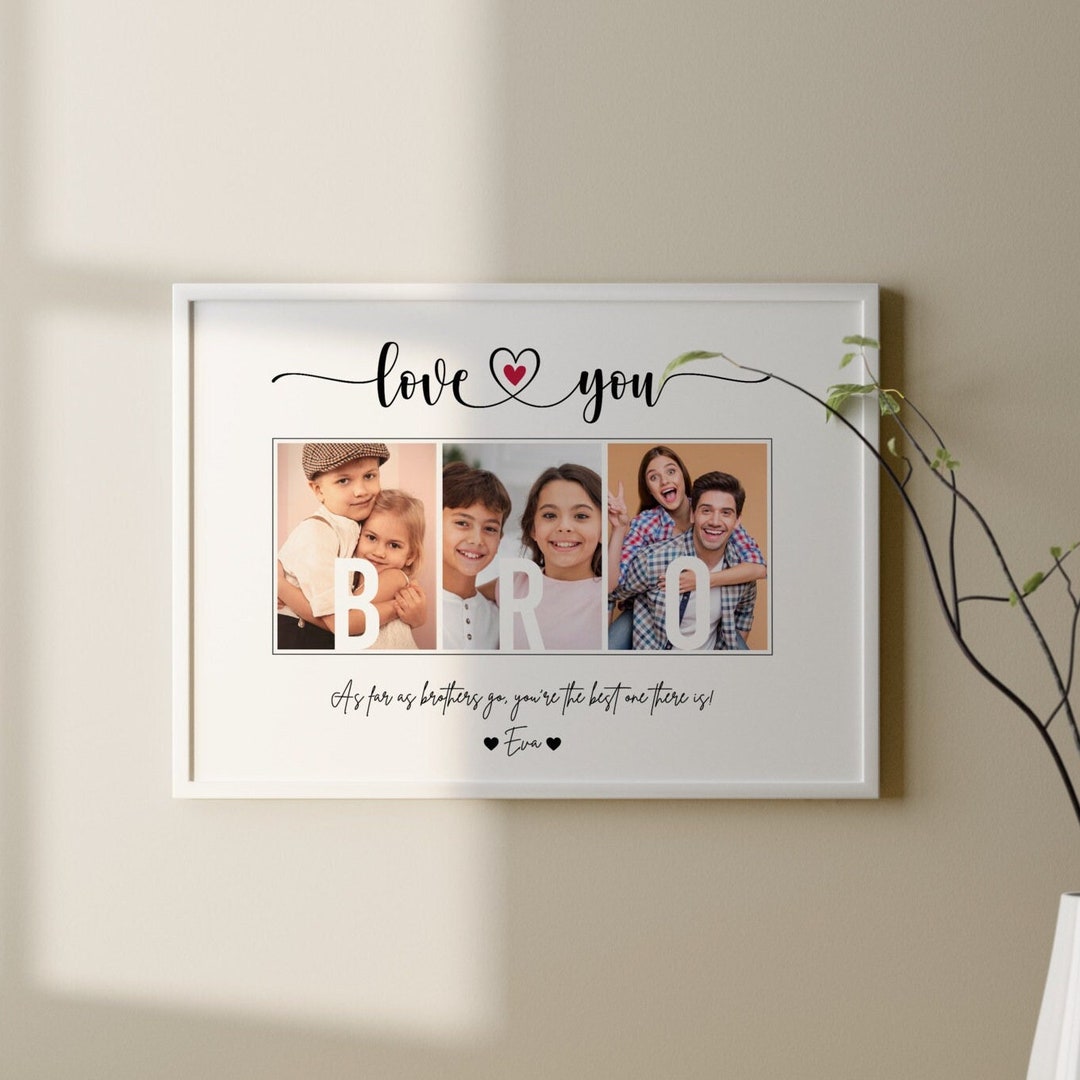 Brother Gift Photo Collage Frame Big Brother Multi Photo - Etsy