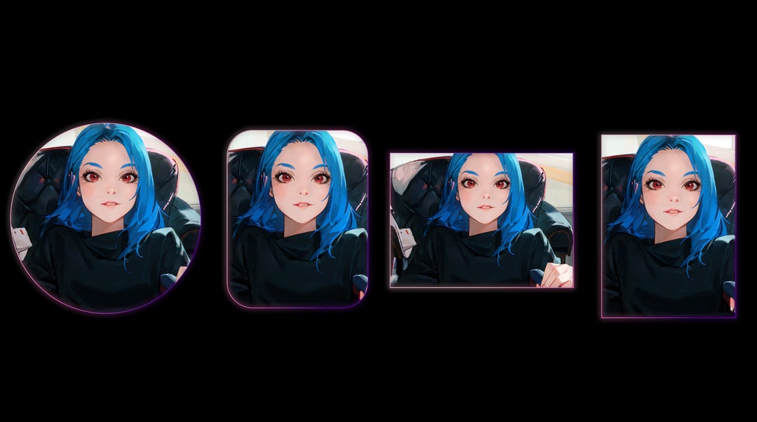 Slim Gradient Pastel Webcam Borders With Slight Glow || 12 Minimal ...