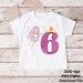 Girls Fairy Princess 6th Birthday PNG, Number PNG, Birthday Image ...