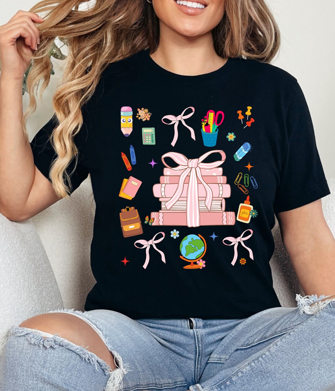 Back to School Coquette PNG Digital Design Download, School Books Png ...