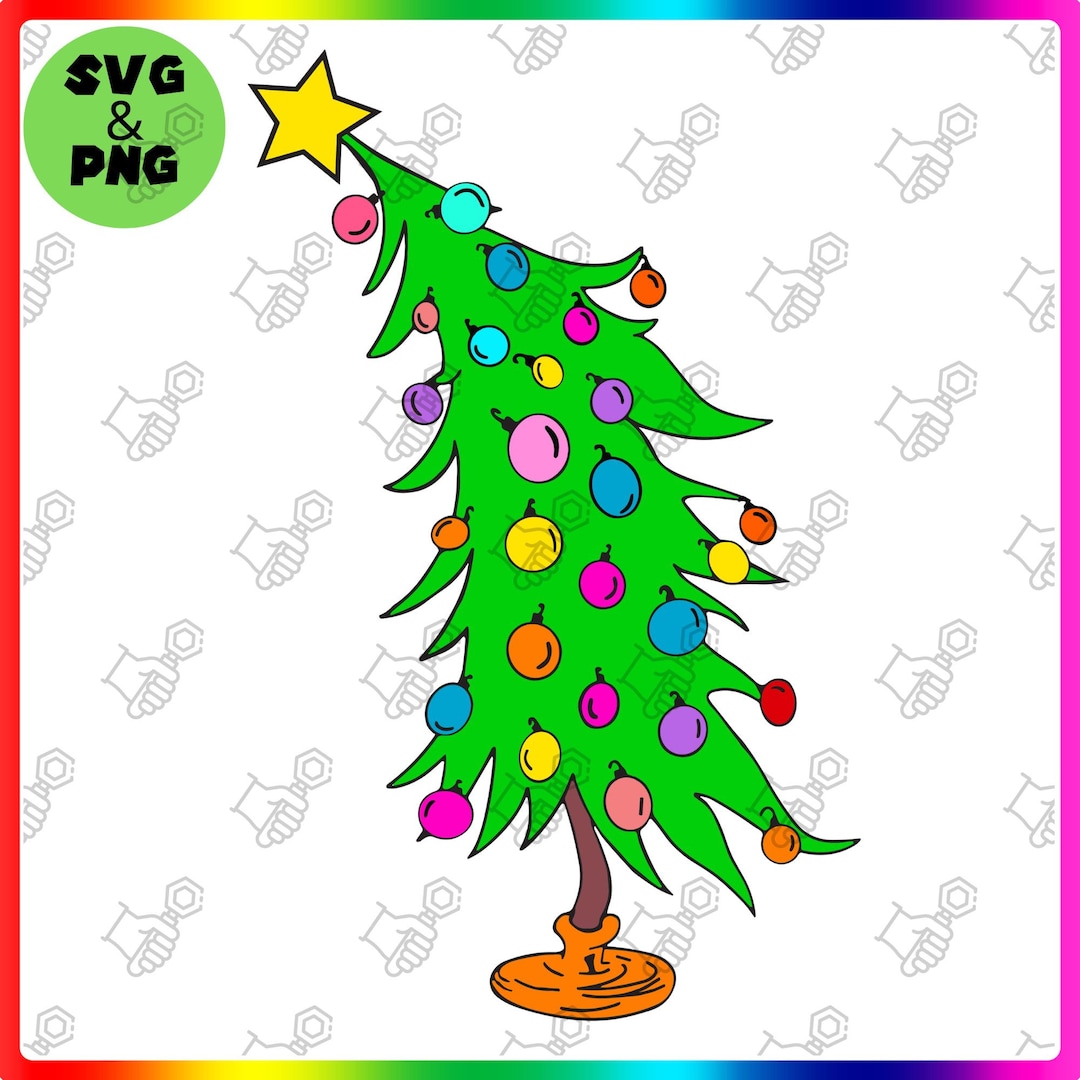 Christmas Tree Svg Png Trendy Christmas Tree Svg Hand Drawn Christmas ...