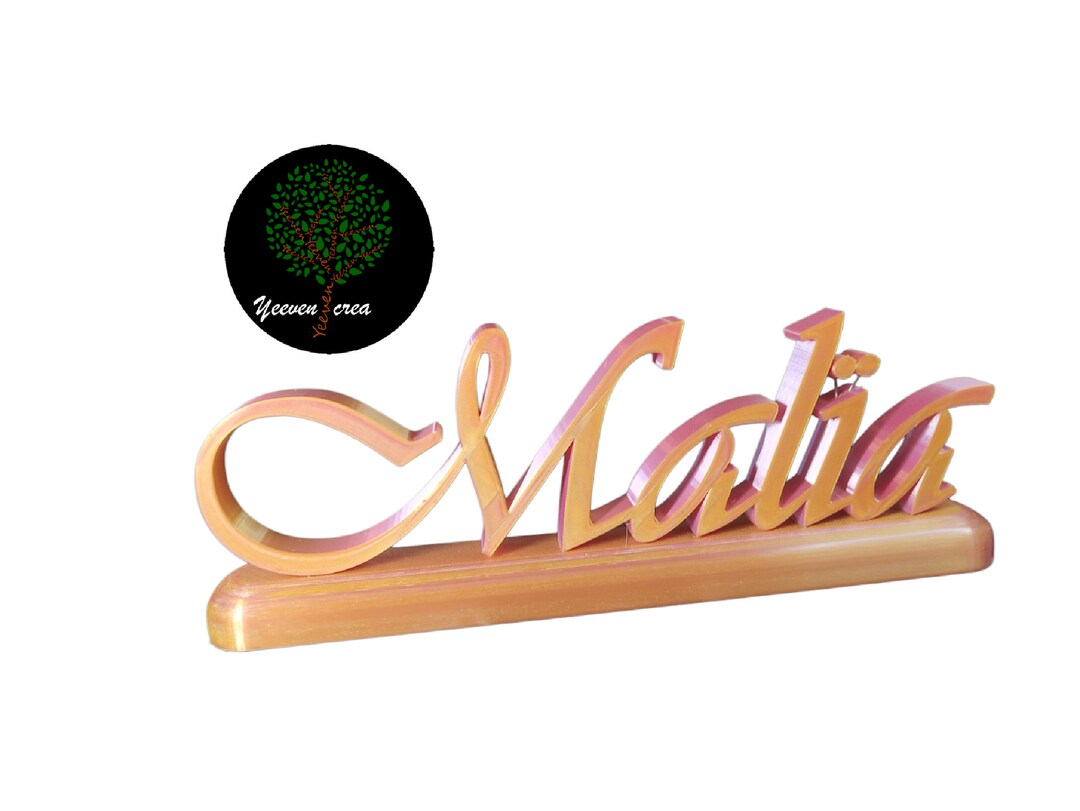 Decorative Name Tag 3d Printing - Etsy