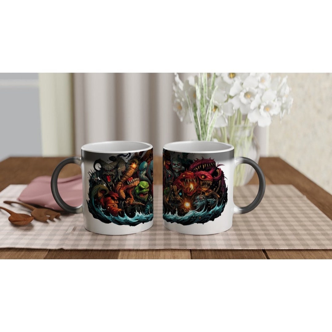 Mythical Creature Revealing Ceramic Magic Coffee Cup Sip the - Etsy