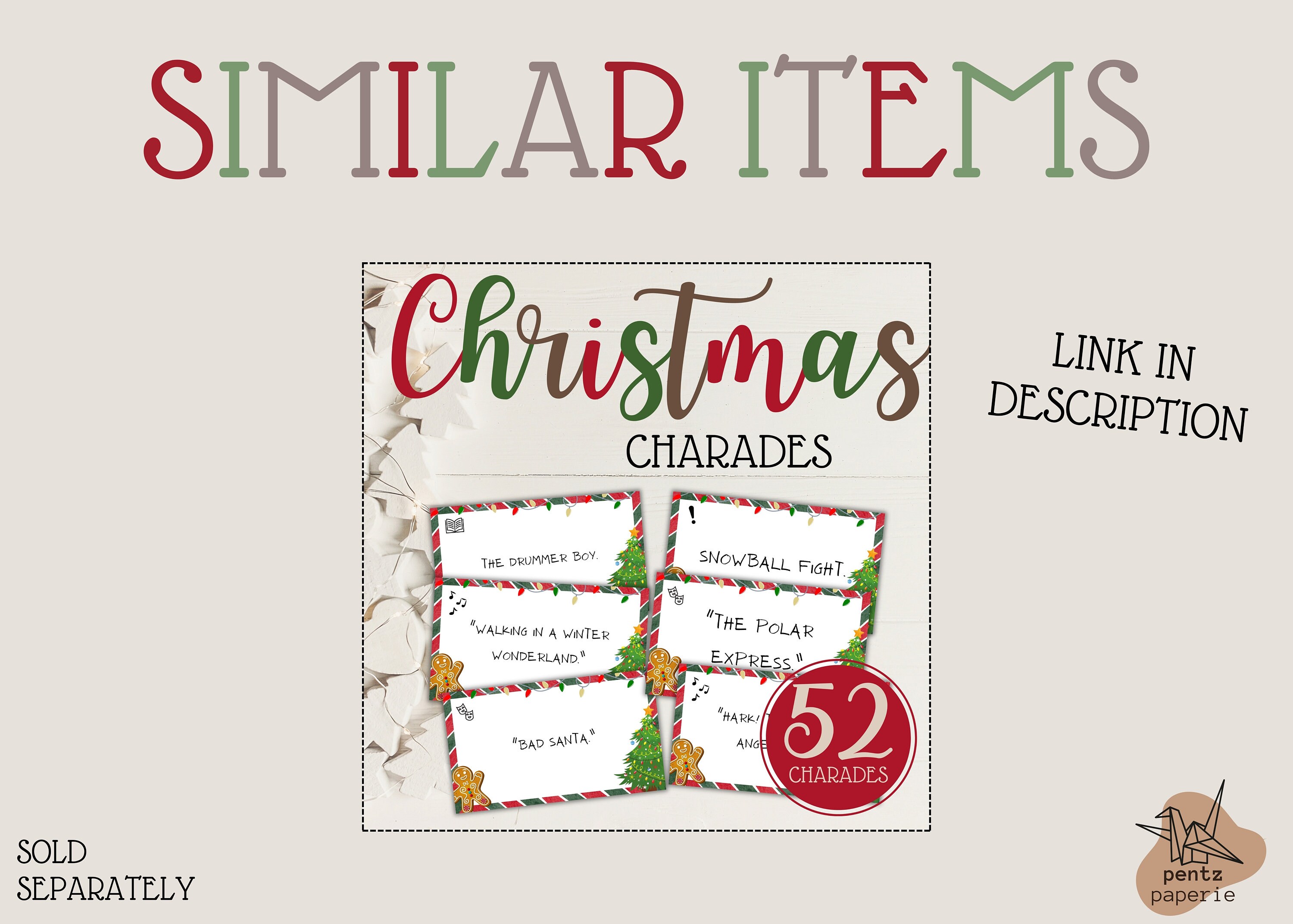 Christmas Scavenger Hunt Cards | Holiday Party Games | Indoor Scavenger ...