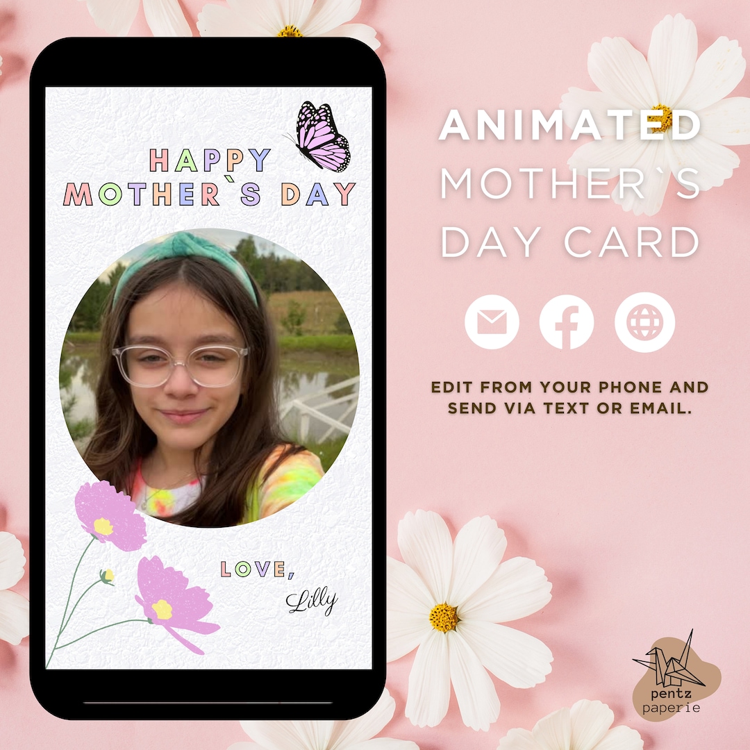 Animated Mothers Day Card Video for Mothers Day Gift for Mom Online ...