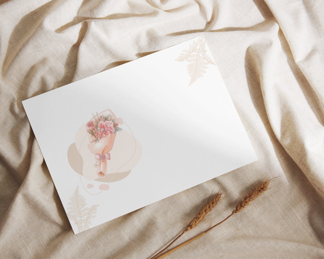 Blank Card to Fill Out Yourself, Printable, Digital Card With ...