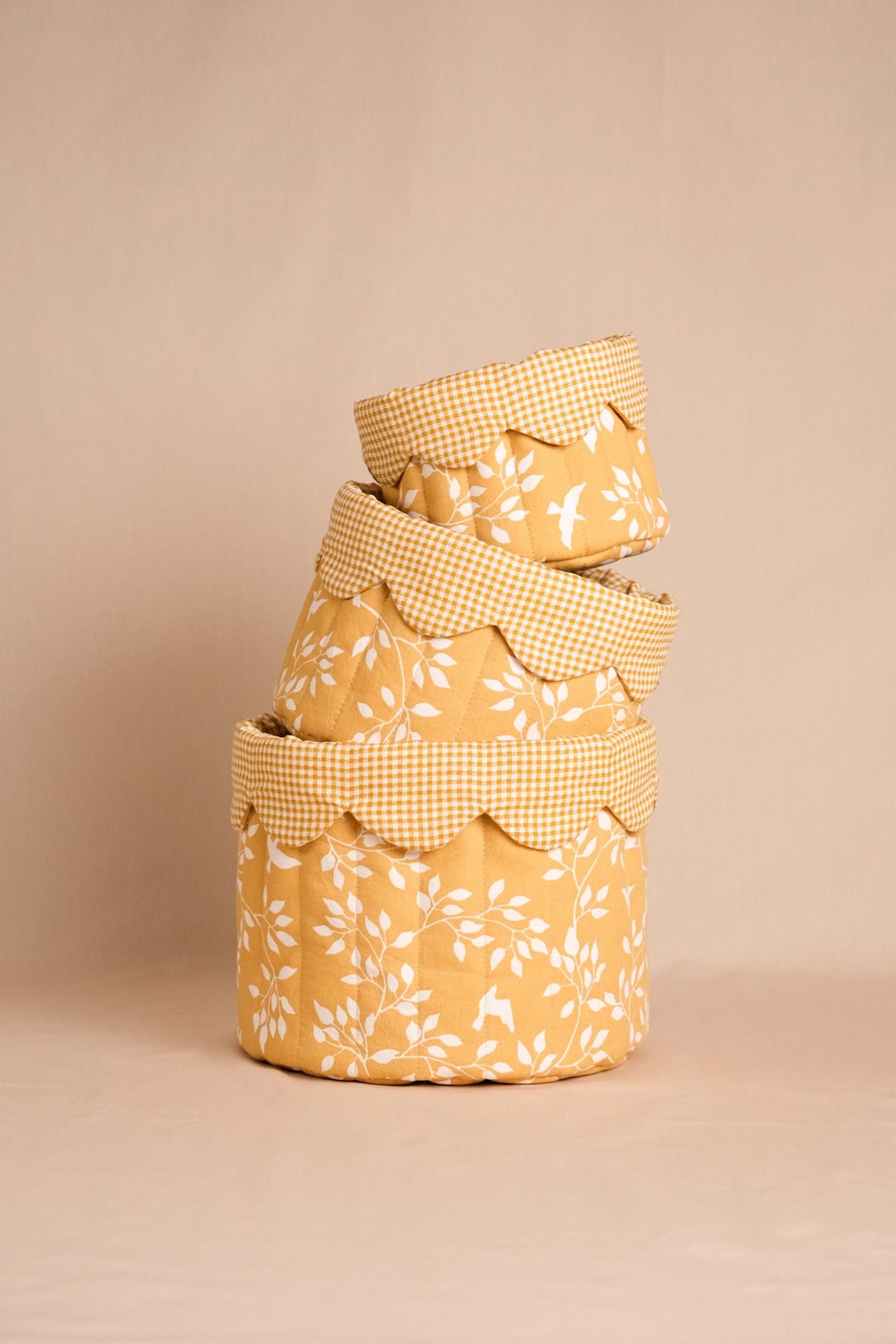 Fabric Bucket PDF Pattern: 5 Sizes, Nursery Organizer (video Tutorial ...