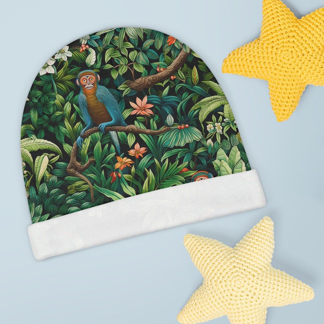 Hypnotized Exotic Monkey-birds Chilling Amidst Lush Tropical - Etsy