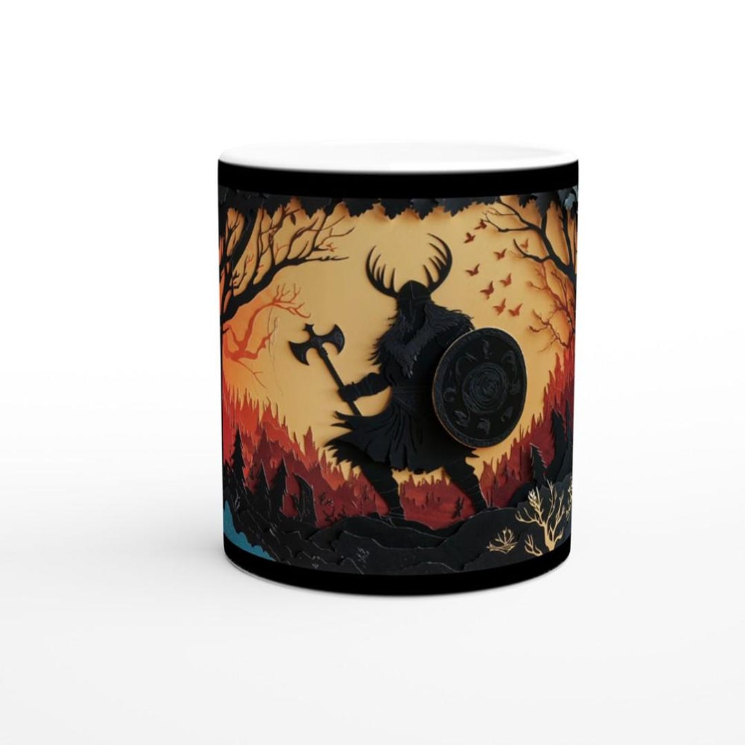 Papercraft Norse God Mug Dishwasher & Microwave Safe 11oz Coffee Mug - Etsy