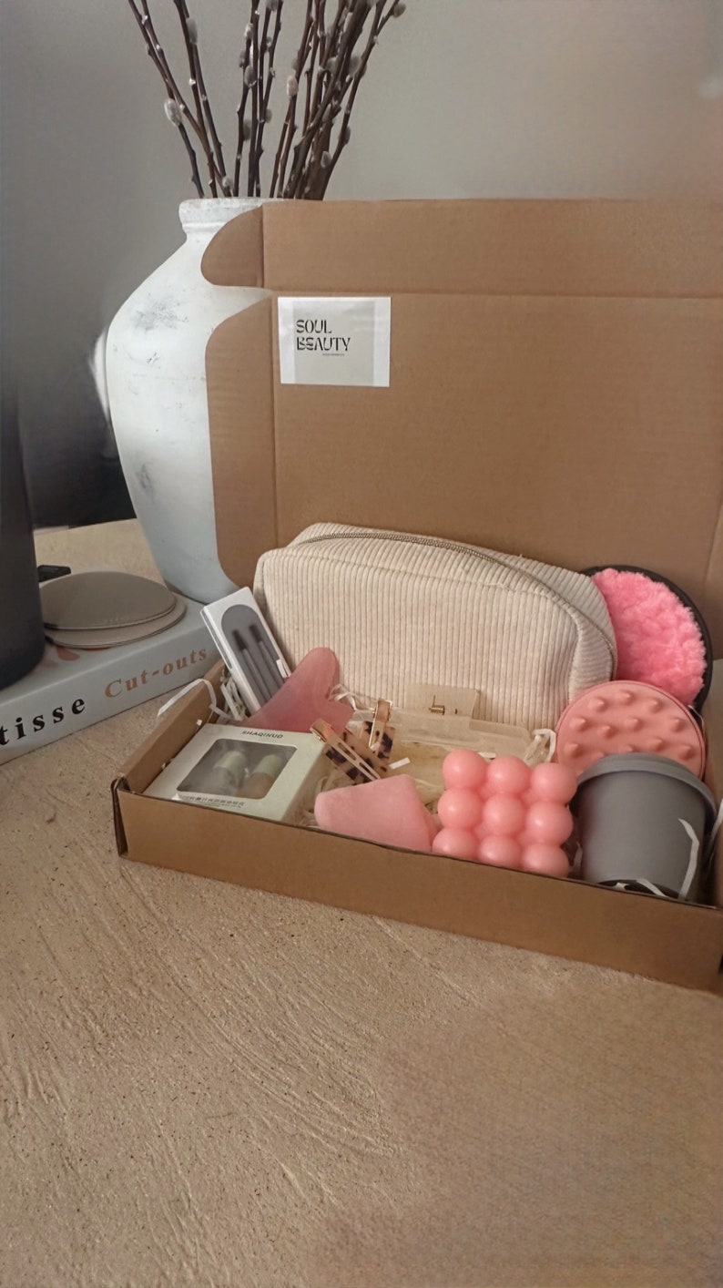 Pamper Box Gift Set, Spa Day at Home, Relaxing Self Care Kit, Beauty ...