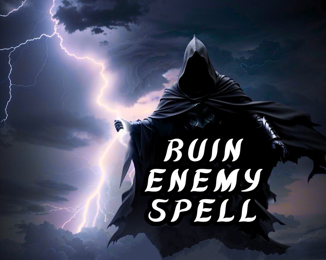 Ruin Enemy Spell Revenge Curse Spell Destruction Spell - Etsy