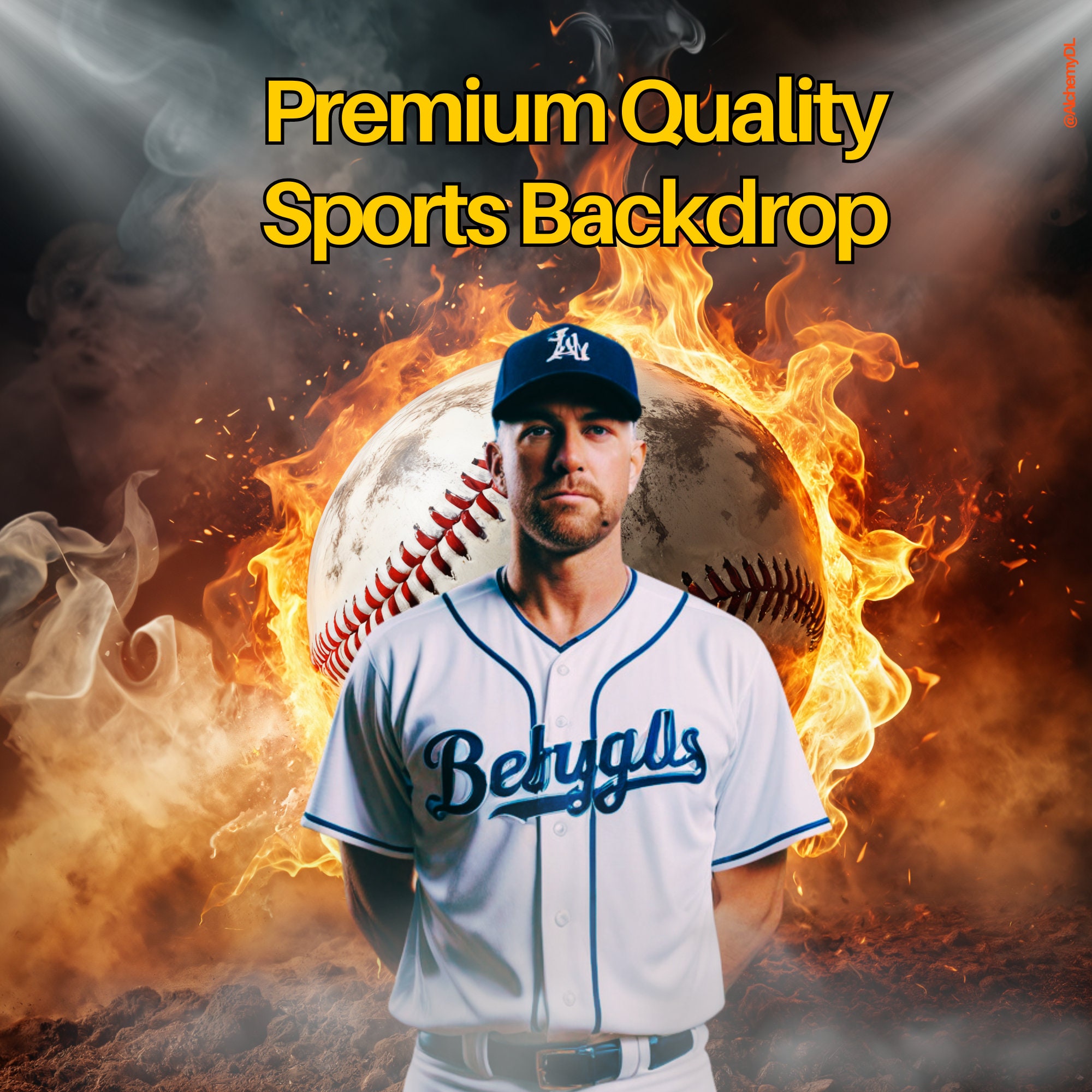 30 Epic Baseball Themed Backdrops, Epic Fire and Lightning Baseball ...