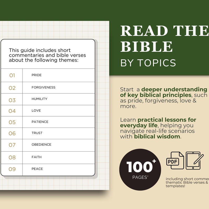 Bible Study Guide - Etsy