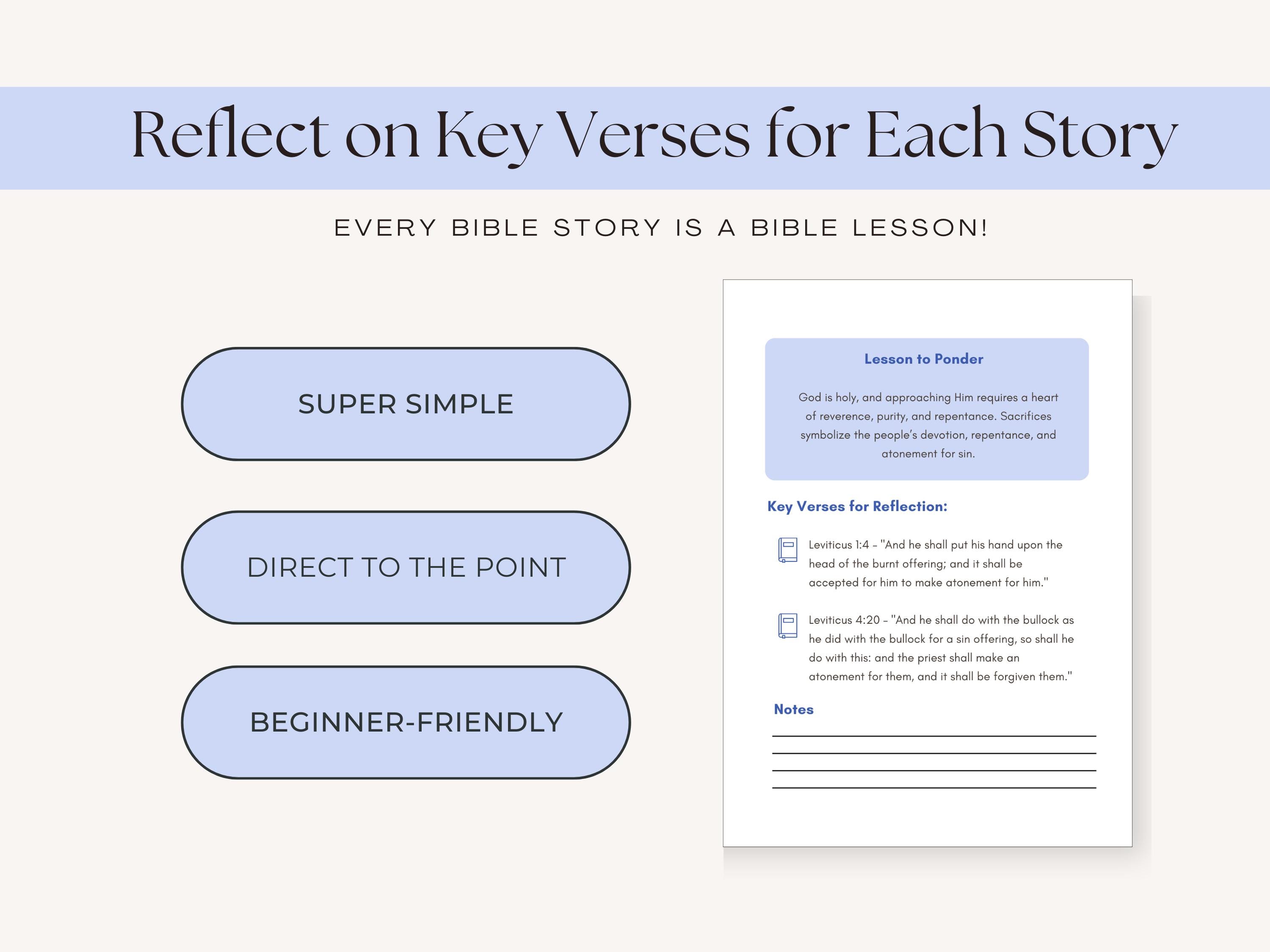 Leviticus Bible Study Journal Old Testament Summary Bible Study Guide ...