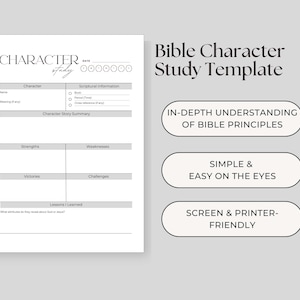 Bible Character Study, Bible Study Printables, Bible Study Guide, Bible ...
