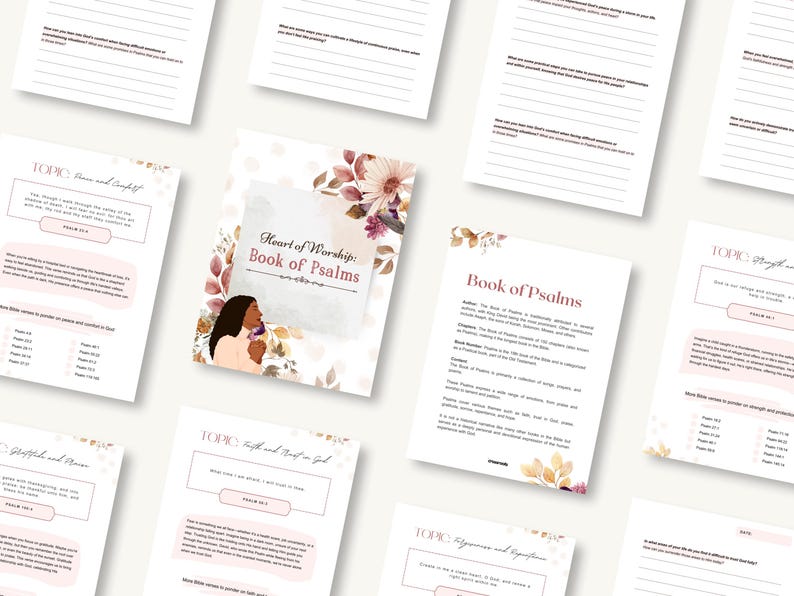 Topical Bible Study Journal Digital Bible Study Guide for Beginners ...