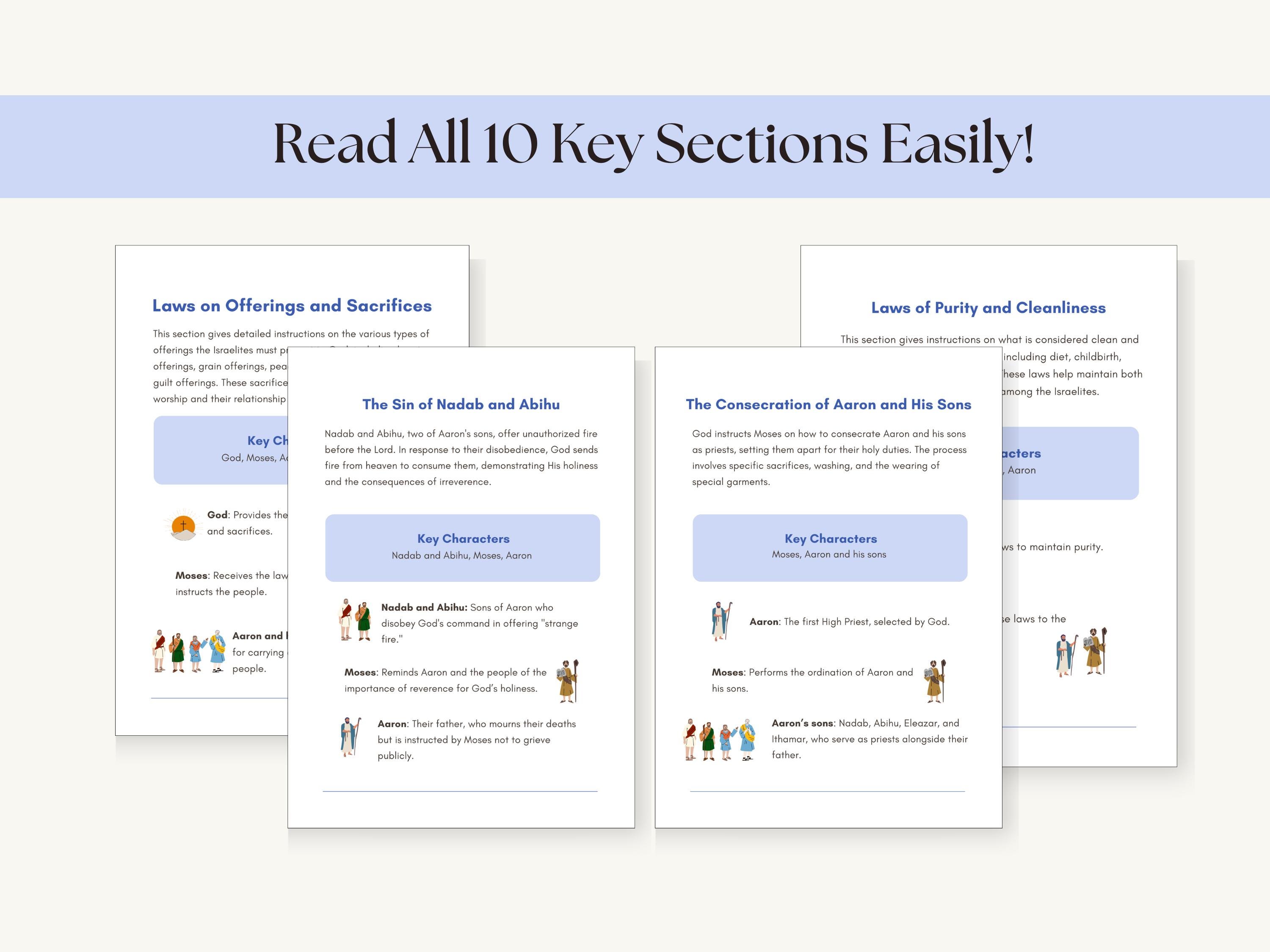 Leviticus Bible Study Journal Old Testament Summary Bible Study Guide ...