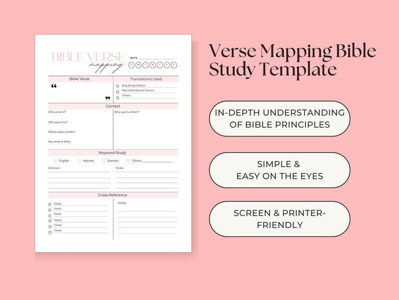 Verse Mapping Bible Verse Mapping Scripture Mapping Bible Study Tools ...