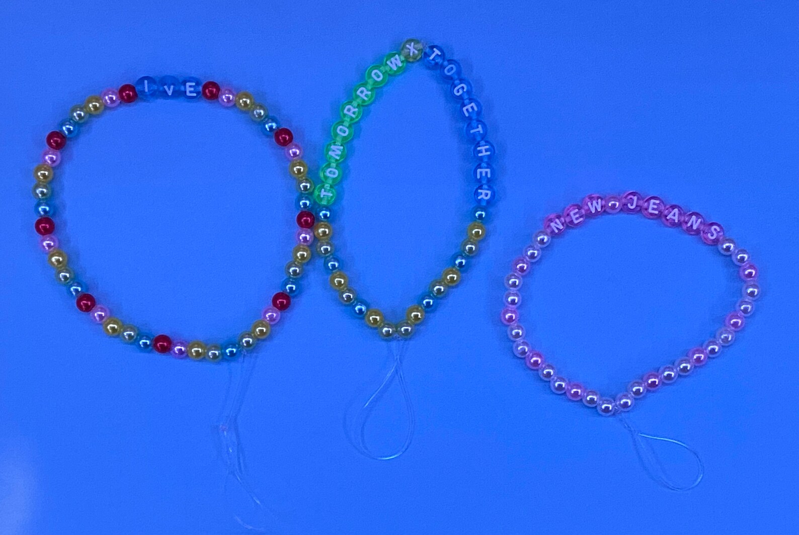 Handmade K-pop Beaded Bracelets/phone Charms - Etsy