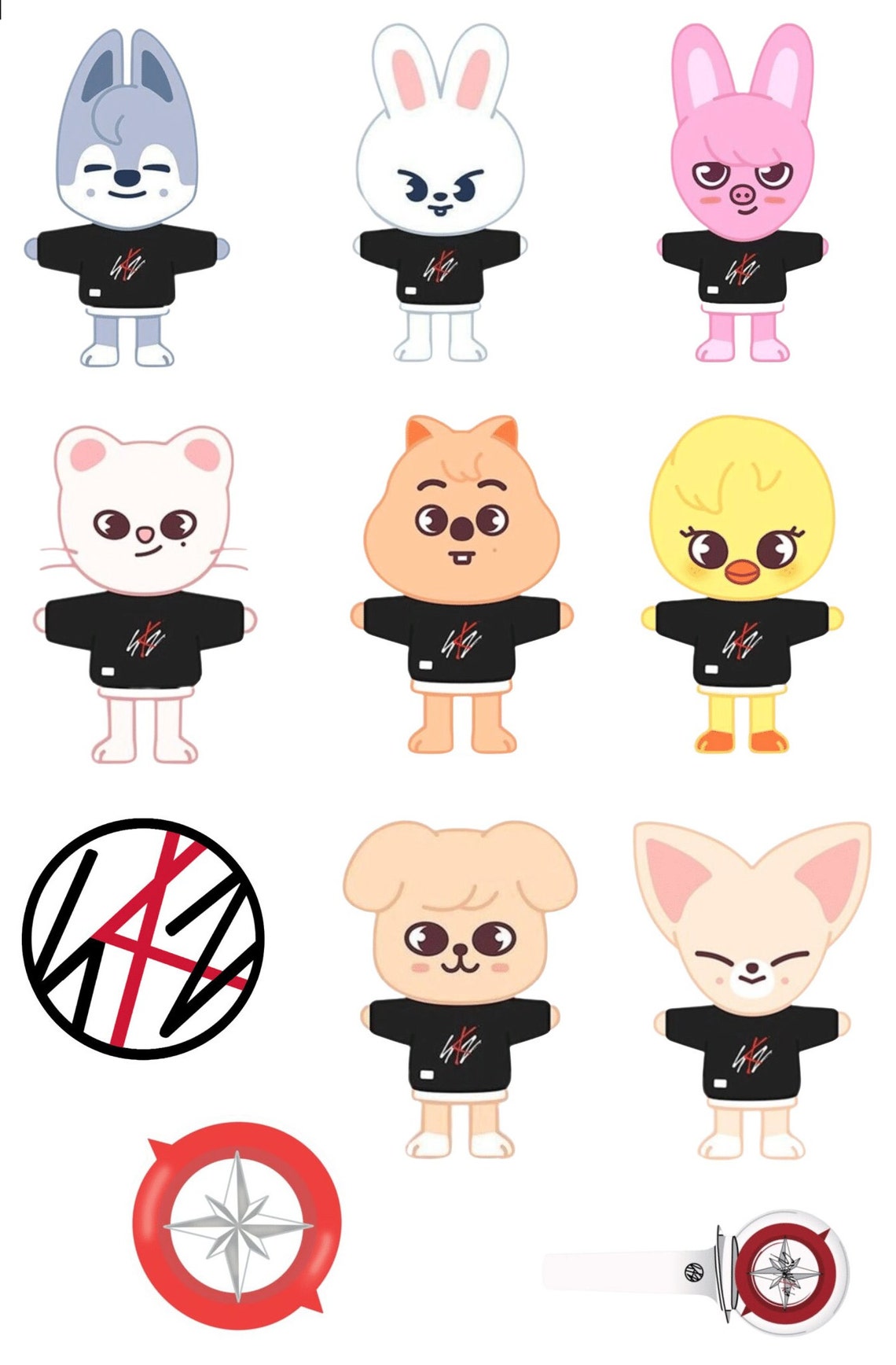Stray Kids SKZOO Stickers - Etsy