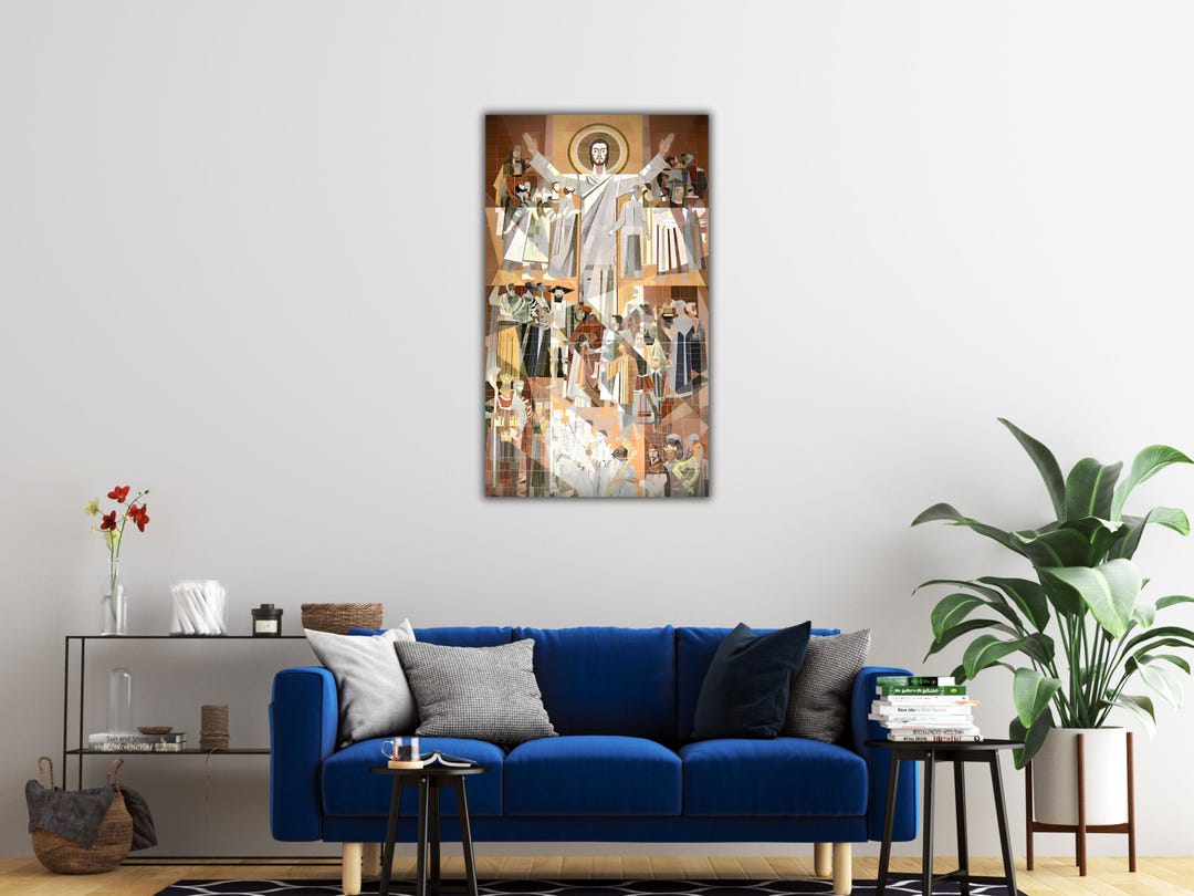 Word of Life Canvas Print, Touchdown Jesus Print Art, Touchdown Jesus ...