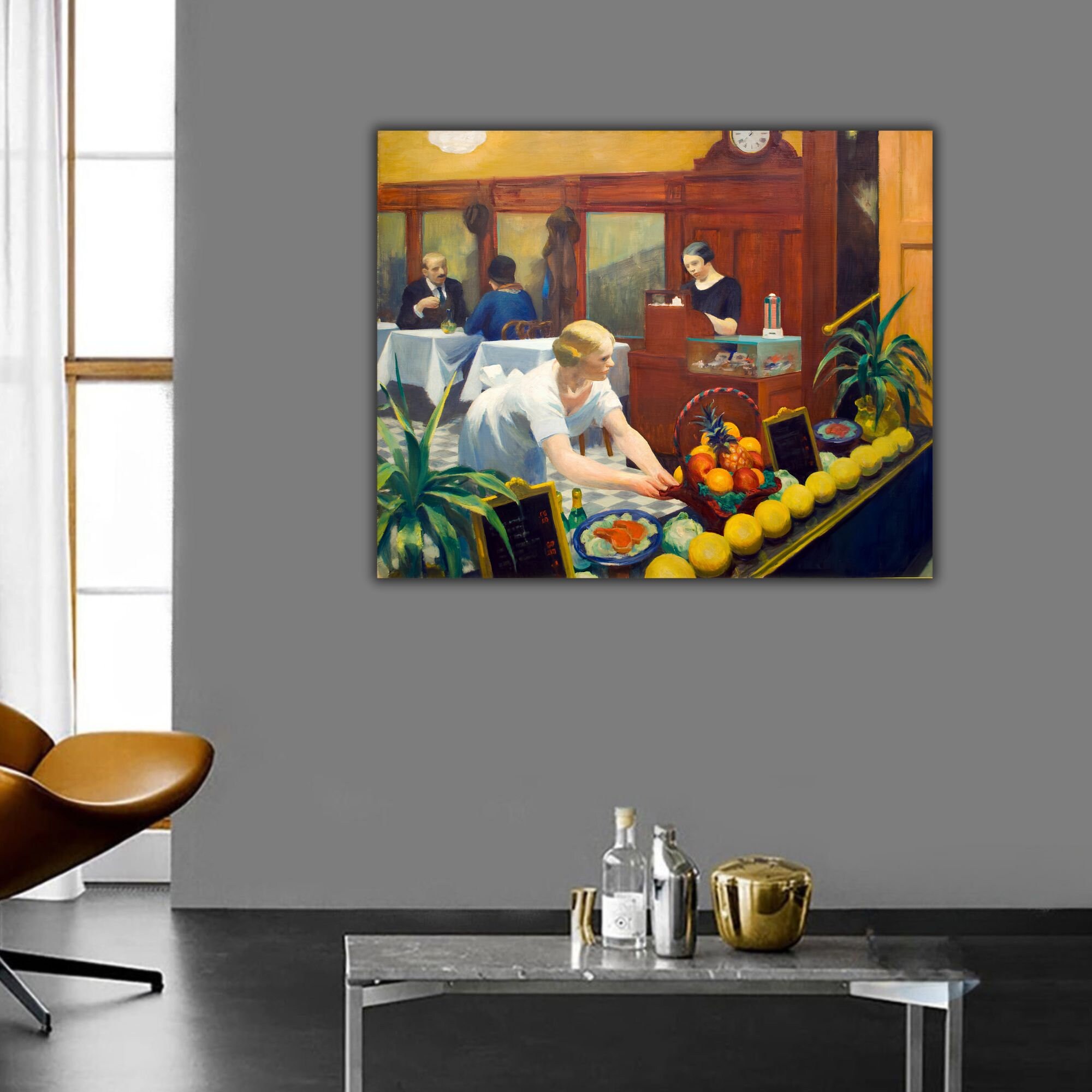 Tables for Ladies by Edward Hopper, Tables for Ladies 1930 Canvas Print ...