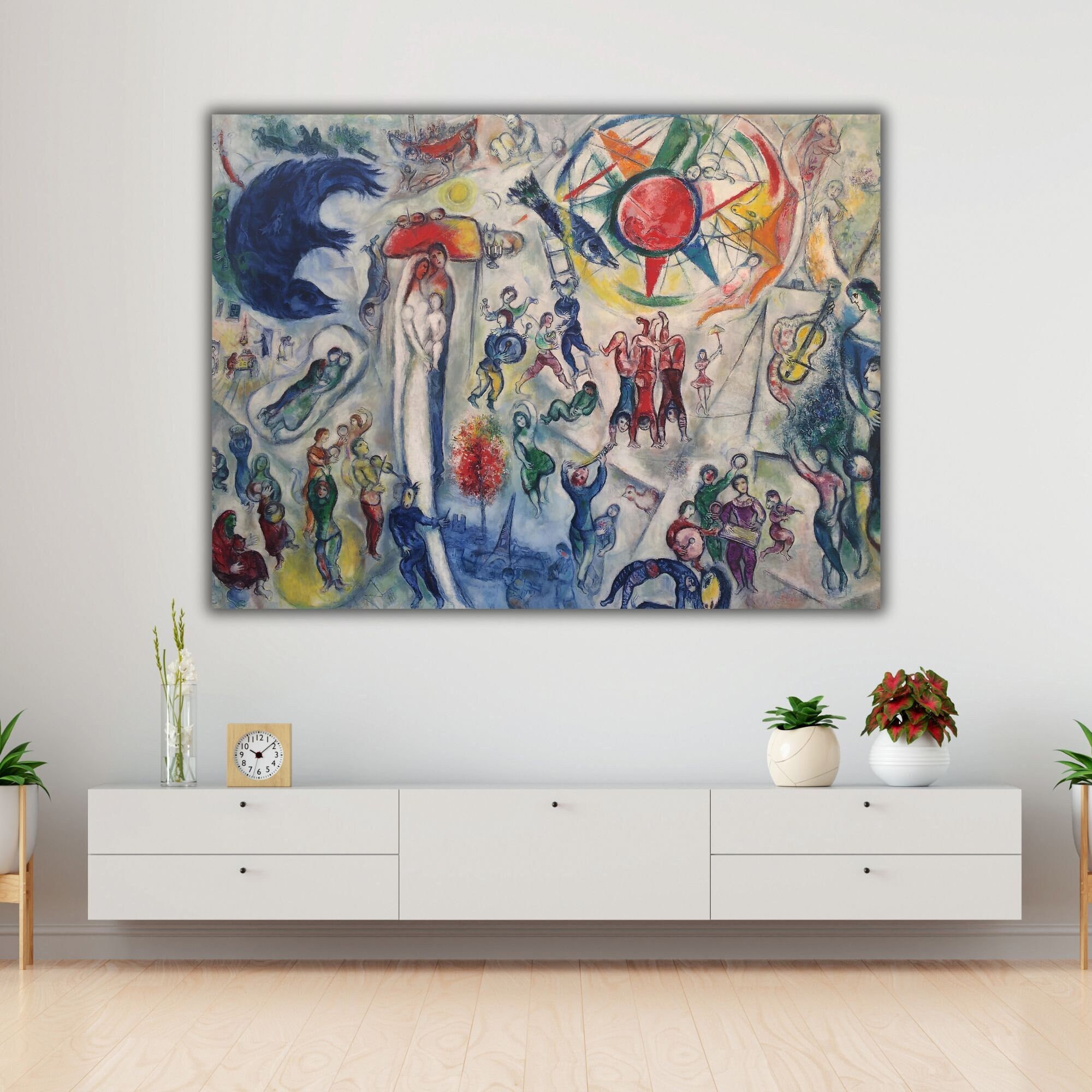 La Vie by Marc Chagall Wall Art, Marc CHAGALL Canvas Print, Marc ...