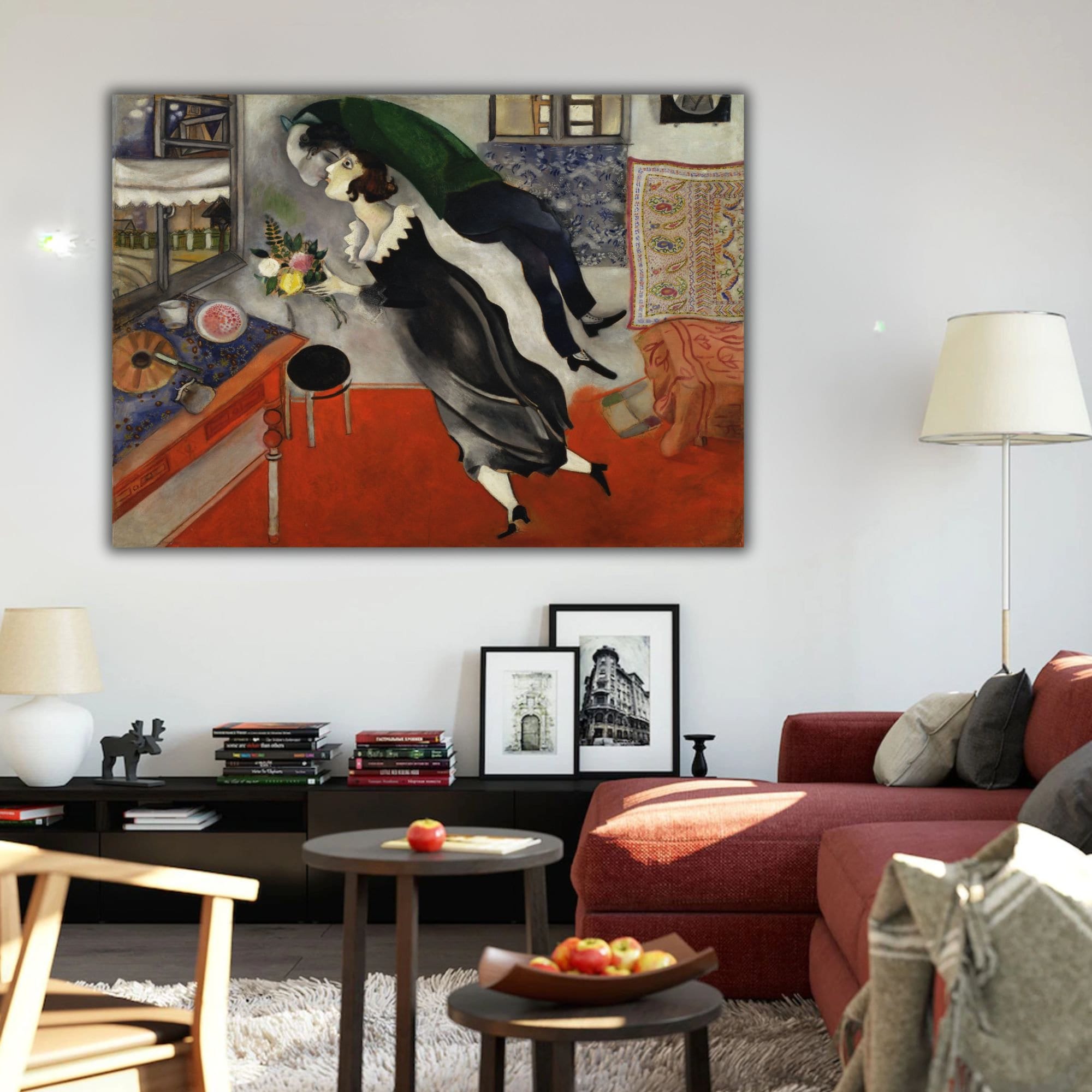 Birthday Wall Art, Birthday by Marc CHAGALL Canvas Print, Marc CHAGALL ...