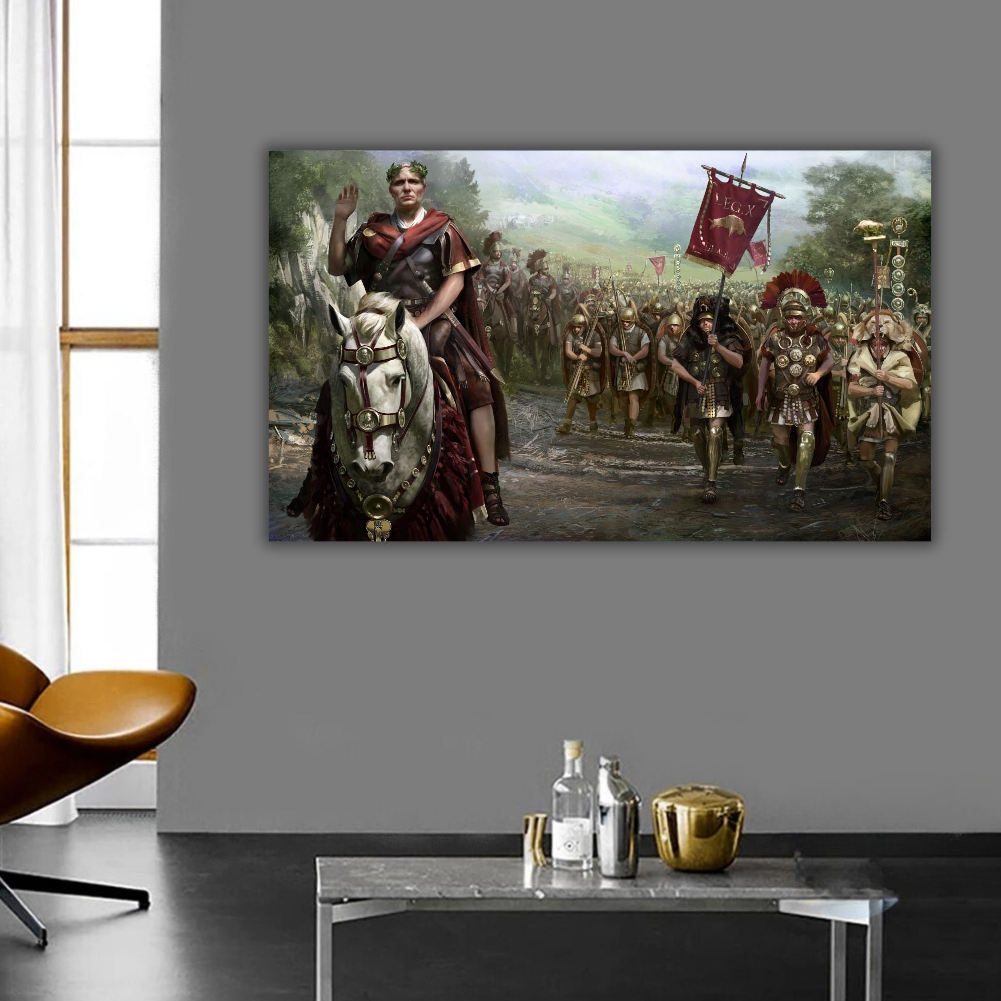 Caesar and His Legions Canvas Wall Art Print, Caesar and His Legions ...