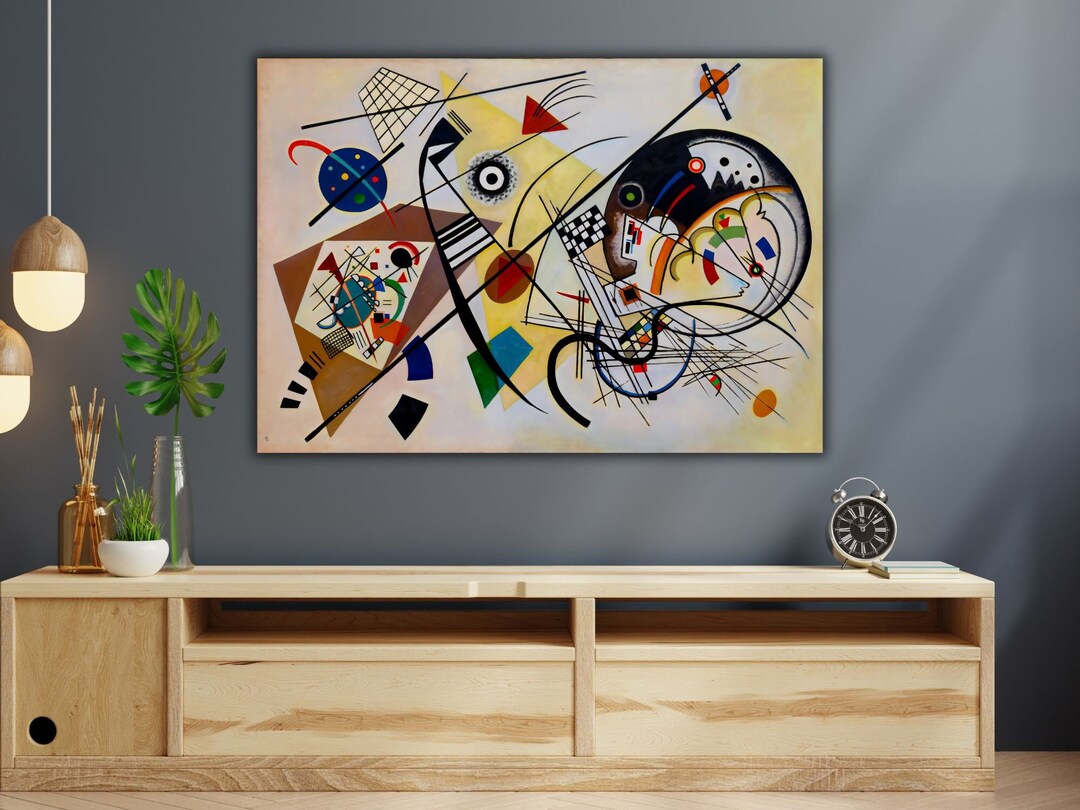 Transverse Line Wall Art, Wassily Kandinsky Canvas Print, Kandinsky ...
