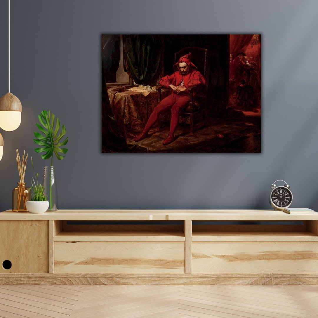 Stańczyk by Jan Matejko Canvas Print,the Sad Jester by Jan Matejko ...