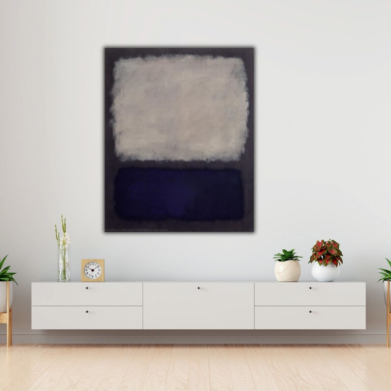Mark Rothko Blue and Gray Canvas Wall Art Mark Rothko Canvas - Etsy ...