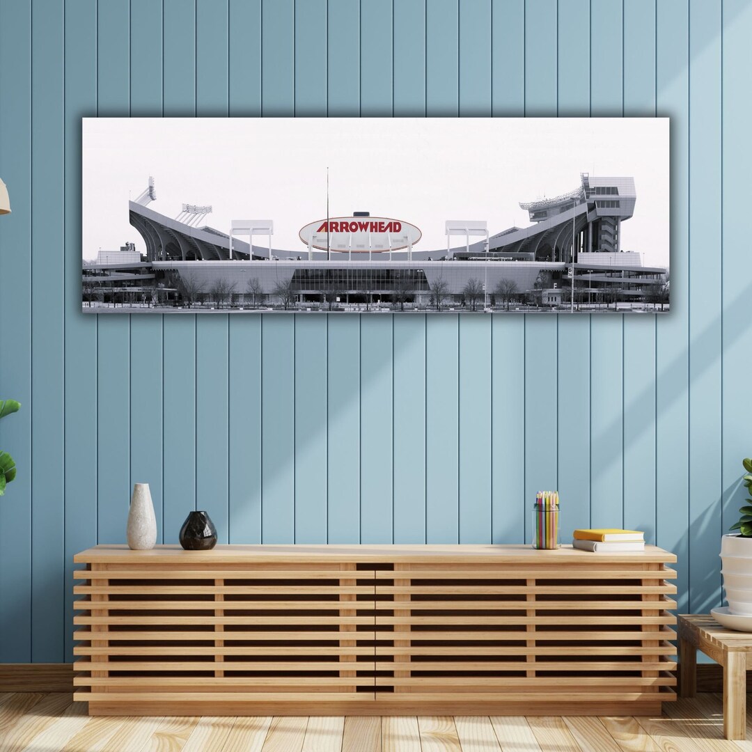 Arrowhead Kansas City Chiefs Stadium Wall Art, Arrowhead Poster, Kansas ...