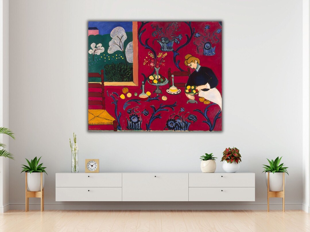 Harmony in Red by Matisse Wall Art, Matisse Canvas Print, Henri Matisse ...