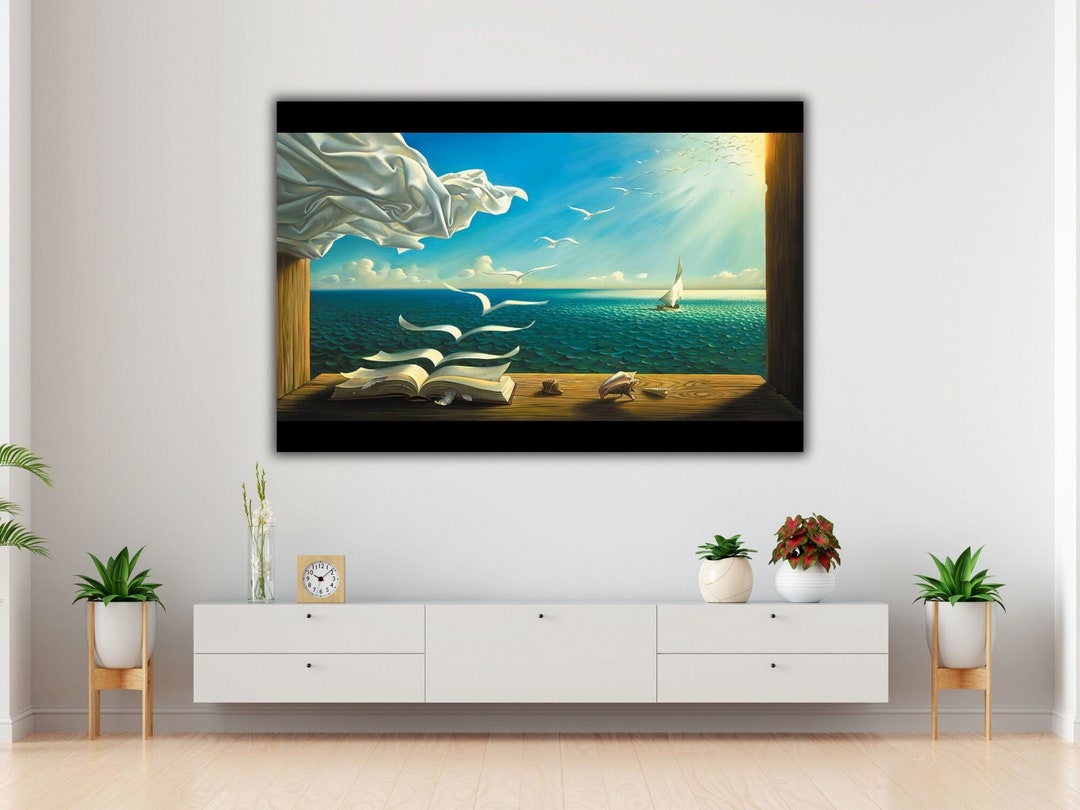 Diary of Discoveries Canvas Print, Kush Wall Decor, Vladimir Kush Wall ...