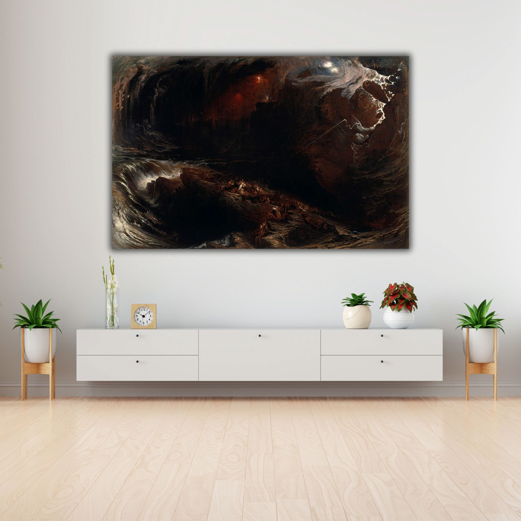 The Deluge by John Martin, the Deluge Canvas Wall Art, John Martin ...