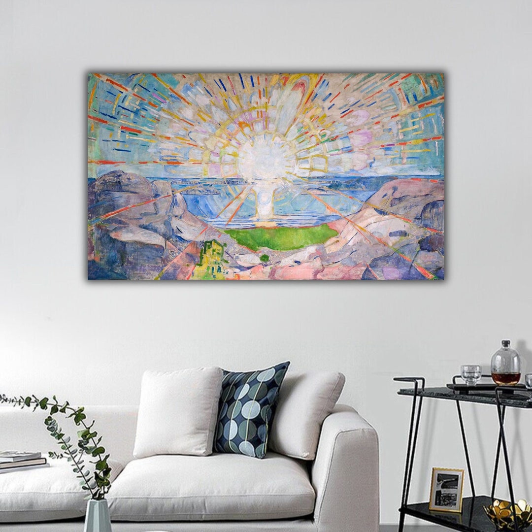 The Sun Canvas Print, Edvard Munch Wall Art, Solenintro Canvas Art ...
