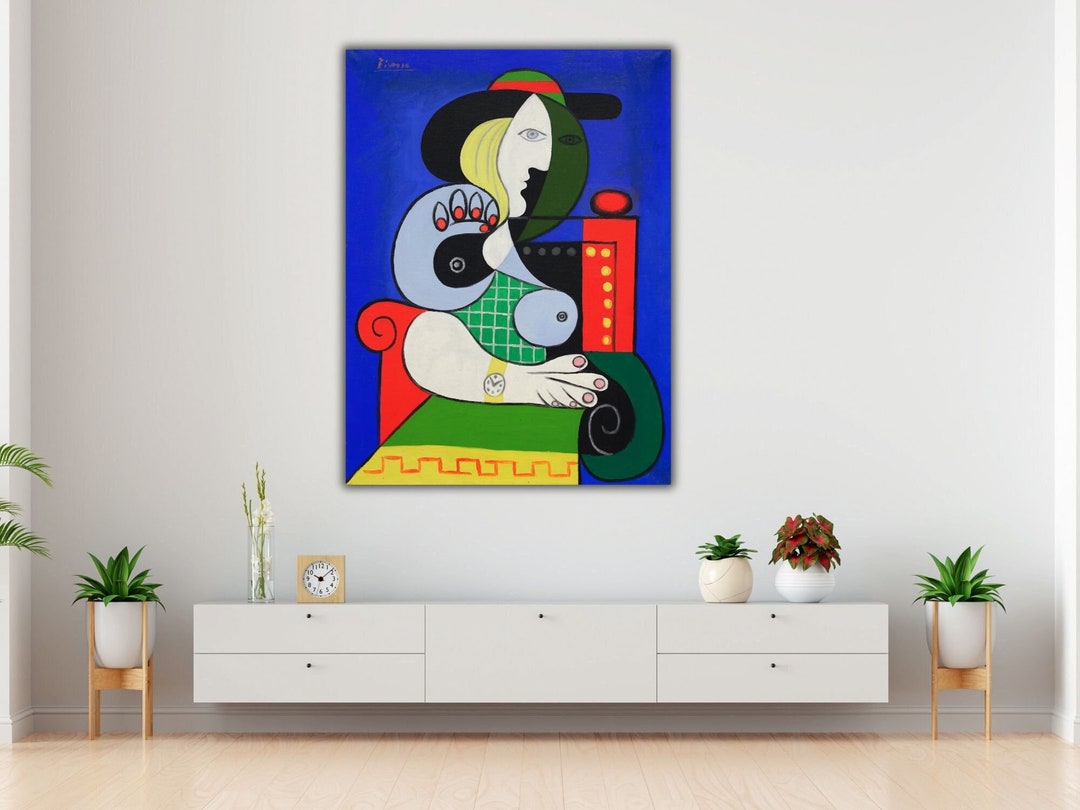 Woman With a Watch Wall Art, Femme a La Montre Canvas Print, Picasso ...