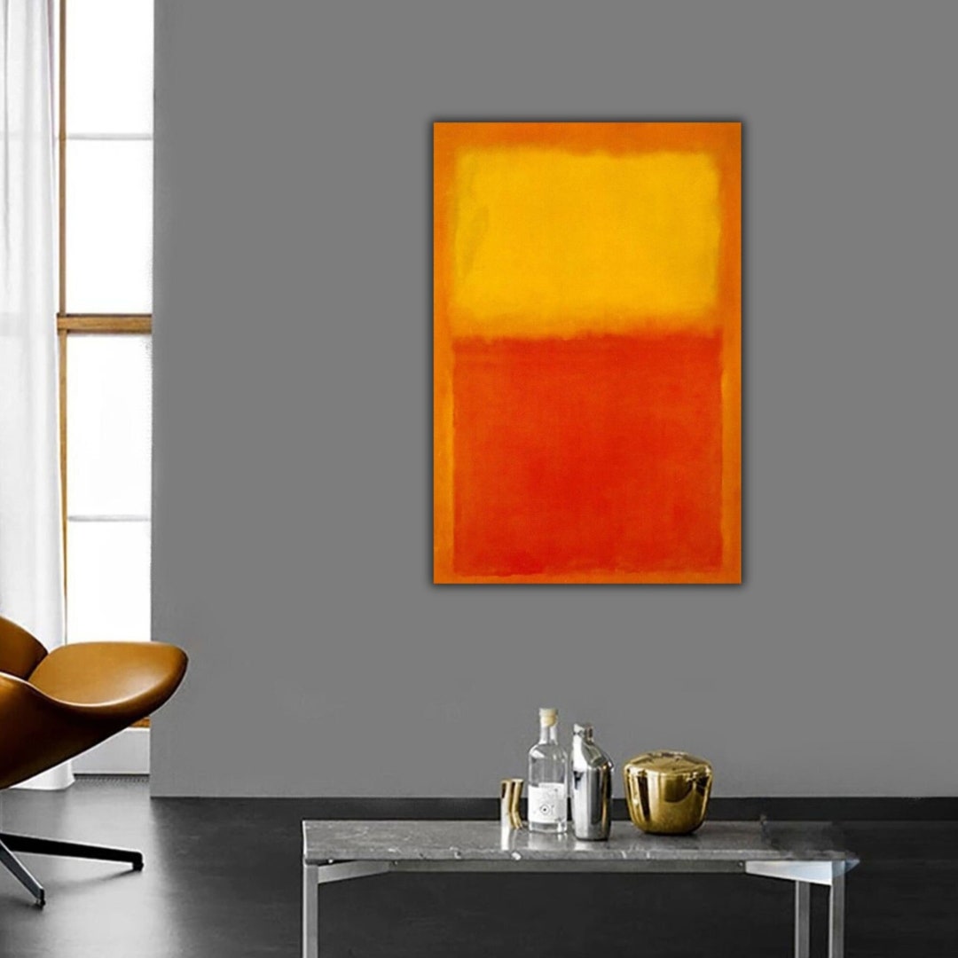 Mark Rothko Orange and Yellow, Mark Rothko Canvas Print, Mark Rothko ...