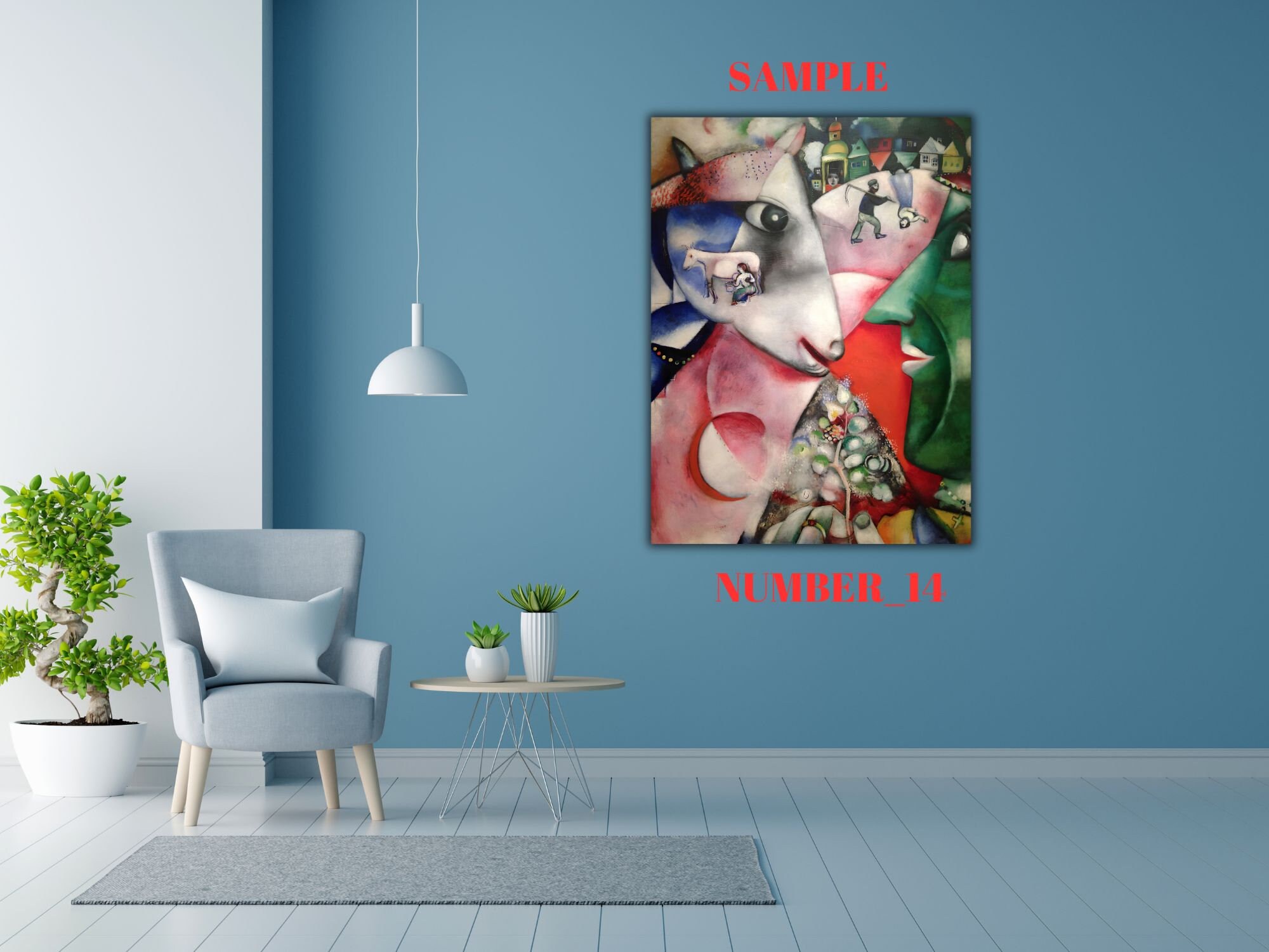 Custom Marc CHAGALL Canvas Wall Art, Choose One of From Chagall's ...